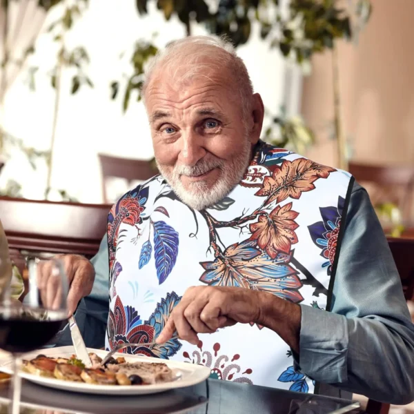 Adult Bib Waterproof Dining Apron for Seniors