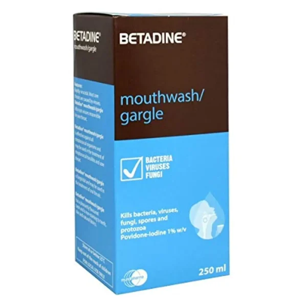 Betadine Antiseptic Gargle Mouthwash 250ml