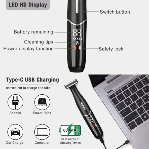 Electric Razor for Women 4 in 1 Hair Removal
