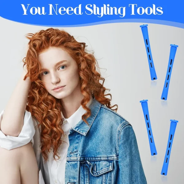 40 Perm Rods Heatless Curlers for Long & Short Hair