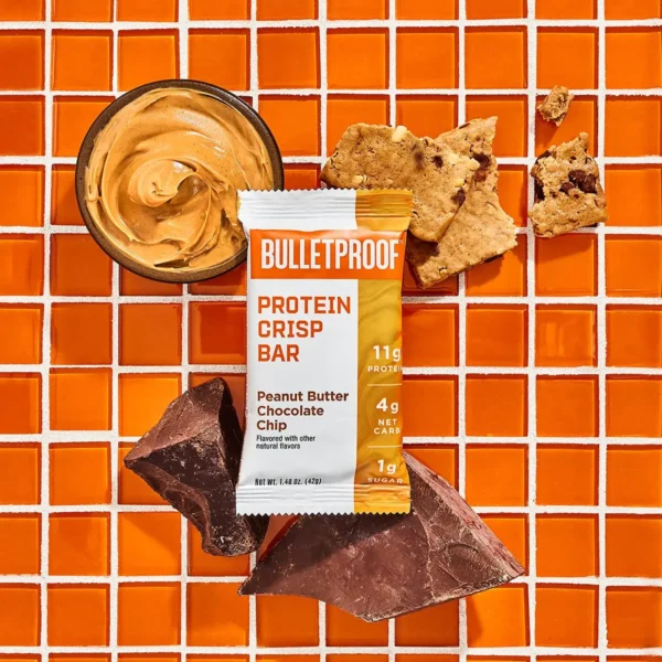 Bulletproof Protein Bars, Peanut Butter Chocolate Chip, 12ct